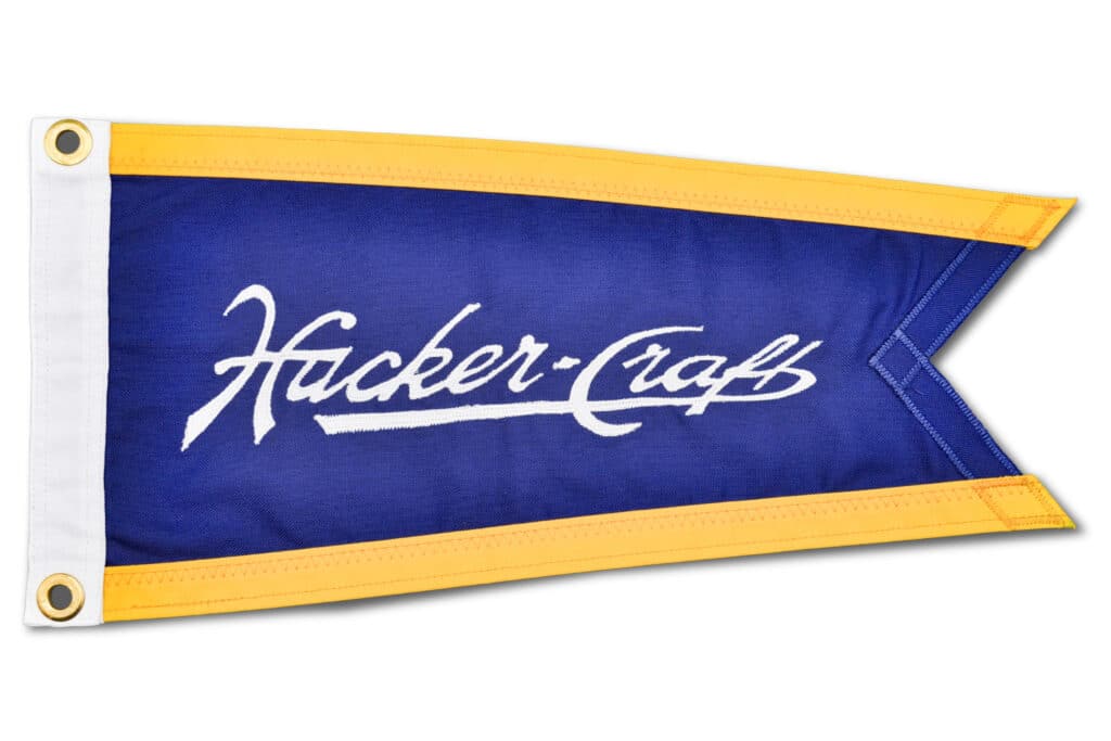 Hacker Craft Burgee Flag (1946-1955) - Skipper Rudy | Classic Boat Flags