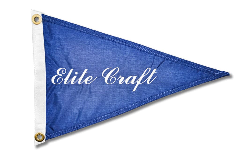 Elite Craft Burgee Pennant Flag - Skipper Rudy | Classic Boat Flags
