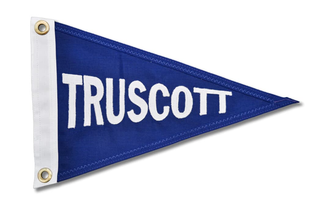 Truscott Burgee Pennant Flag (1900s-1948) - Skipper Rudy | Classic Boat ...