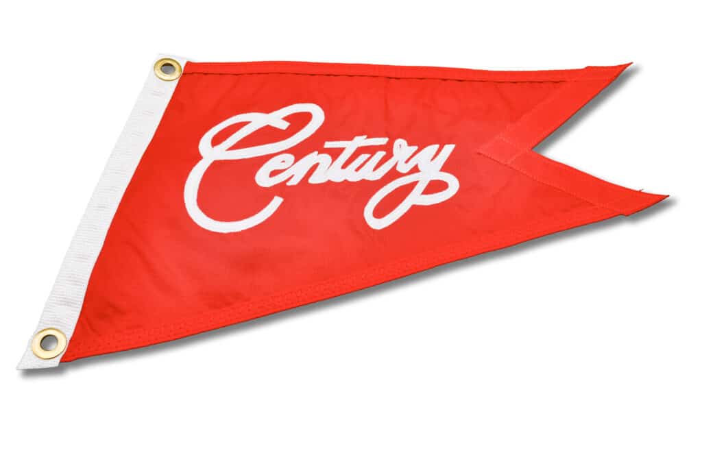 Century Burgee (1957-1964) Red - Skipper Rudy | Classic Boat Flags