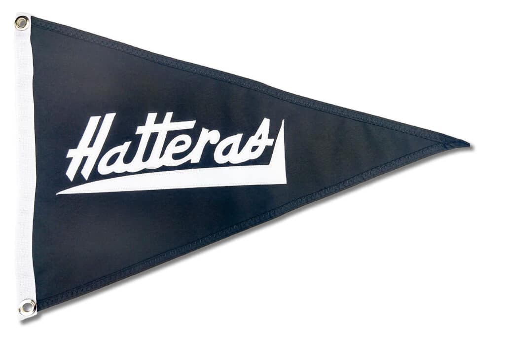Hatteras Burgee Pennant Flags - Skipper Rudy | Classic Boat Flags